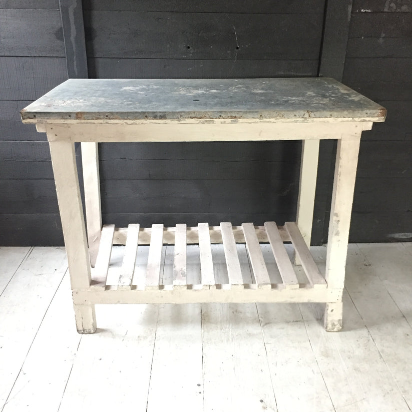 20th Century Zinc Top Dairy Table, Buy On Line, Tigers Decorative UK