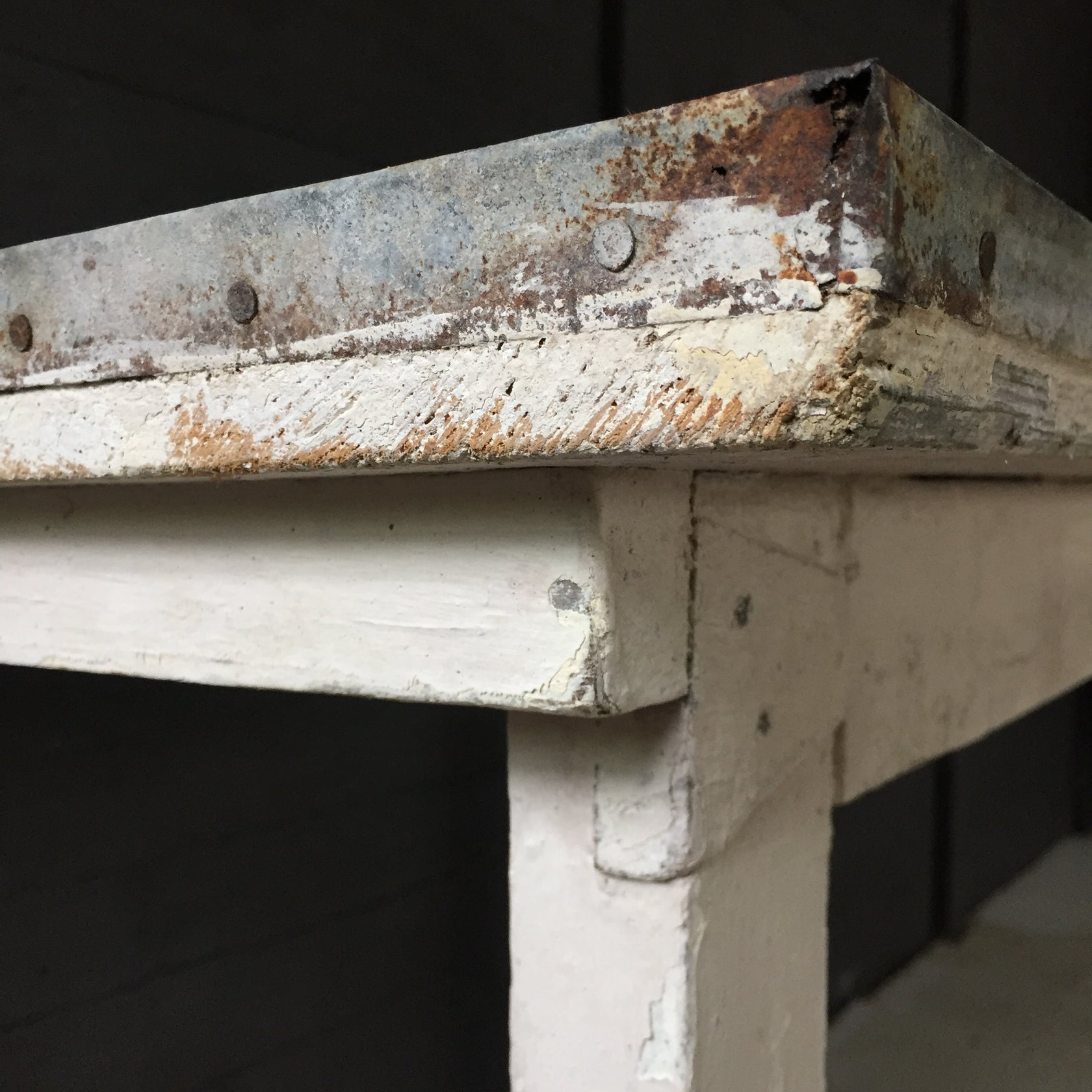 20th Century Zinc Top Dairy Table, Buy On Line, Tigers Decorative UK